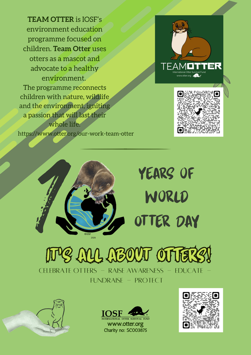 IOSF 2026 A5 Calendar - printable download – IOSF Otter Shop